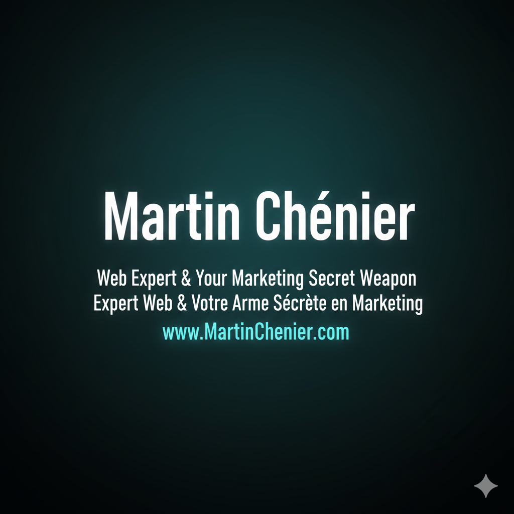 Martin Chénier | Web & Marketing Expert - Montreal, QC